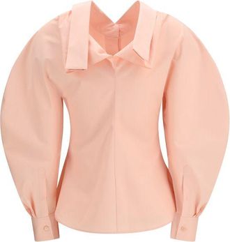 Givenchy Cut-Out Cotton Poplin Shirt - Pink