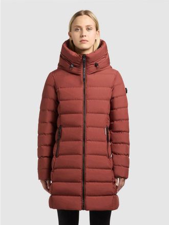Khujo Steppjacke NEKAR mit Kapuze und Kordelzug, hochschlie&szlig;ender Kragen, bequeme Passform