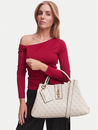 Guess Handtasche Yvonne Logo HWSG23 78220 Creme
