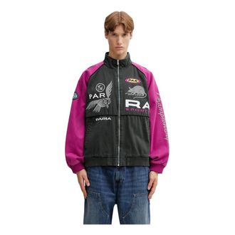 by Parra Owl Meets Rat Racing Jacket - - Jackets - Herren - Schwarzk - M