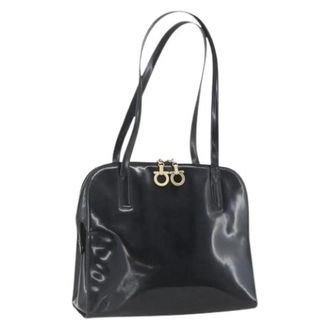 Ferragamo Pre-owned Schultertasche aus beschichtetem Canvas - - Pre-owned - Damen - Schwarzk - ONE SIZE