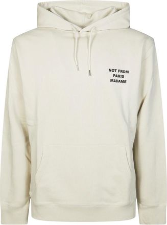 Dr&ocirc;le de Monsieur Homme, Sweatshirts et sweats &agrave; capuche, Beige, Taille: XL Slogan Sweat &agrave; capuche