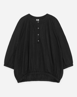 Arket Durchsichtiges Strickoberteil -Schwarz