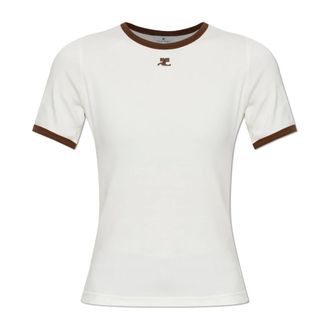 Courr&egrave;ges Damen, Oberteile, Beige, MGr&ouml;&szlig;e