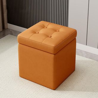 Generic 2er-Set Würfel-Aufbewahrungsbänke Mit 20 L Fassungsvermögen, Gepolsterter Hocker Mit Massivholzrahmen for Den Eingangsbereich Oder Das Wohnzimmer(Set 