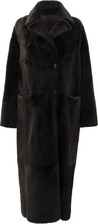Furling manteau en peau dagneau - Marron