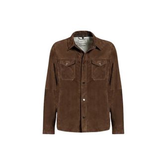 Gimos Leichtes ungef&uuml;ttertes Wildlederhemd - - Jackets - Herren - Braun - 2XL