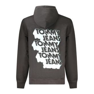 Tommy Hilfiger Logo-Embroidered Cotton Hoodie - Black