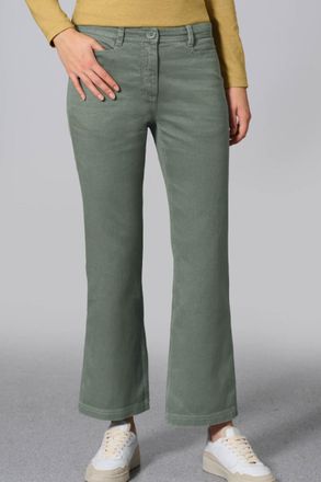 Hempage Hempage Damen vegan Schlaghose Fashionable Thymiangr&uuml;n