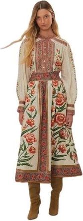 Farm Rio Farm Rio, Femme, Robes, Multicolore, Taille: 38 FR Ainika Delicate Midi Skirt