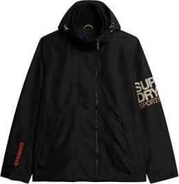 Superdry Hooded Yachter Windbreaker JKT A2 Wind Family, Noir, XL Homme