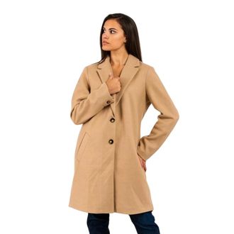 Gas Gas, Femme, Manteaux, Brun, Taille: 42 FR Manteau crois&eacute;
