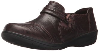 Clarks Damen Cheyn Madi Slipper, Dark Brown Leather, 40 EU Weit