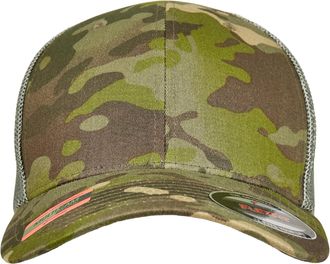 Flexfit Unisex Multicam Trucker Mesh Cap Baseballkappe, Tropical, Einheitsgröße EU