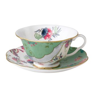 Wedgwood Butterfly Bloom theekop met schotel