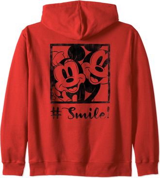 Disney Mickey Mouse Minnie Hashtag Smile Kapuzenjacke
