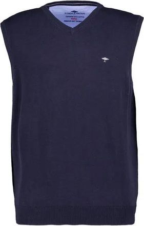 Fynch-Hatton Fynch-Hatton Herren Pullover blau Baumwolle unifarben