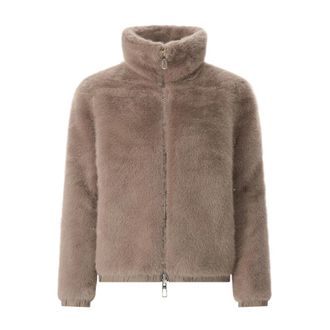 Duno Wendbare Kunstpelzjacke - - Jackets - Damen - Braun - M