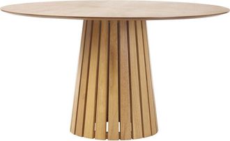 Miliboo Miliboo - Table à manger ronde en bois clair chêne D137 cm dita