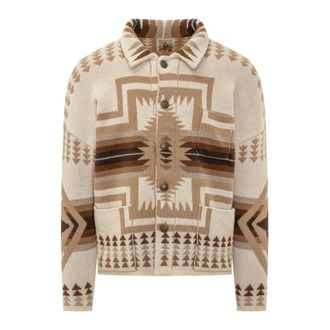 Rakk&igrave; Pueblo Overshirt - - Knitwear - Herren - Beige - XL