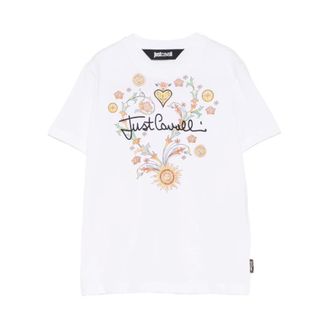 Just Cavalli Femme, Tops, Blanc, Taille: 42 FR T-Shirt