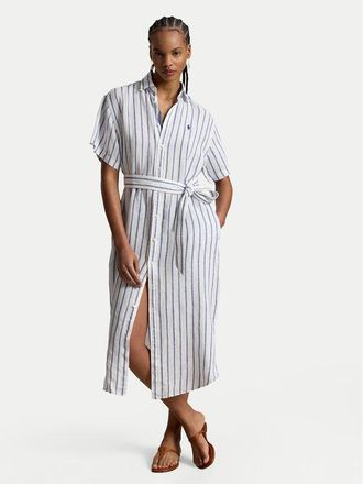 Polo Ralph Lauren Hemdkleid 211965843501 Hellblau Regular Fit