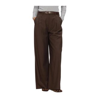 ALIX The Label Gewebte Hose mit weitem Bein - - Trousers - Damen - Braun - S