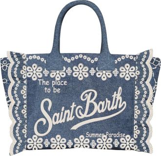 MC2 Saint Barth Femme, Sacs, Bleu, Taille: ONE Size Vanity Tote Bag