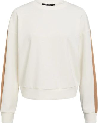 Marc Aurel Femme, Sweatshirts et sweats &agrave; capuche, Blanc, Taille: 36 FR SweaT-shirt de style sportif avec accent ray&eacute;