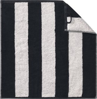 CawÖ Küchenhandtücher Cuisine Zoom Blockstreifen 120 schwarz - 97