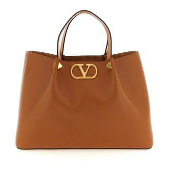 Valentino Garavani Femme, Sacs, Brun, Taille: ONE Size VLogo Signature Medium Shopping Bag