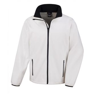 Result Herren Core bedruckbare Softshell Jacke, Wei&szlig; (WHI/Blk R231mwhbksm), XXL