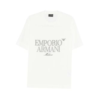 Emporio Armani Herren, Oberteile, Wei&szlig;, SGr&ouml;&szlig;e