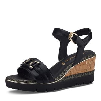 Tamaris Damen Klassische Ballerinas, Frauen Flats,Comfort Lining,TOUCHit-Fußbett,Slip-ons,klassisch elegant,Ballerinen,Black,38 EU