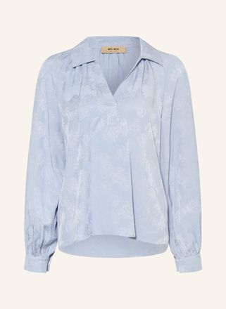 Mos Mosh Mos Mosh Jacquard-Bluse Mmdrana blau