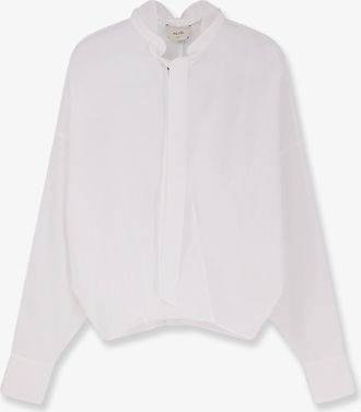 Alysi Cotton shirt with bow - ALYSI - gender_Woman