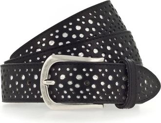 B.Belt B.belt, Femme, Accessoires, Noir, Taille: 95 CM Bb1014L44 Vollleder-Nieteng&uuml;rtel