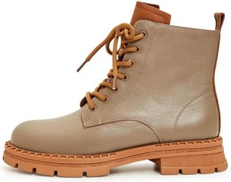 Cesare Gaspari Schn&uuml;rstiefeletten - - Shoes - Damen - Beige - 38 EU