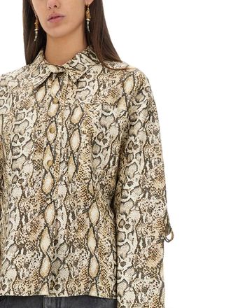 Isabel Marant Linen and Viscose Blend Shirt - Multicolor