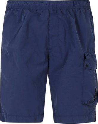 C.P. Company C.p. Company, Homme, Shorts, Bleu, Taille: XL Flatt Nylon Lens Cargo Swim Shorts