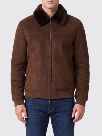 Sword 6.6.44 Veste en su&eacute;dine synth&eacute;tique avec col en fourrure