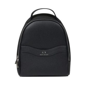 A|X Armani Exchange Femme, Sacs, Noir, Taille: ONE Size Sac &agrave; dos uni avec fermeture &eacute;clair