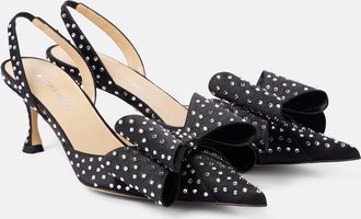 Mach & Mach Slingback-Pumps Le Cadeau 65 mit Kristallen