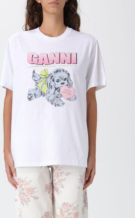 Ganni T-Shirt GANNI Damen Farbe Wei&szlig;