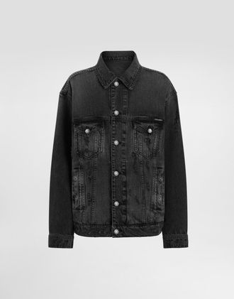 Dolce & Gabbana Jeansjacke - Frau Denim Mehrfarbig 38