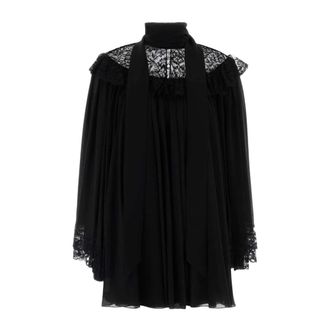 Chlo&eacute; Seiden-Minikleid - - Dresses - Damen - Schwarzk - S