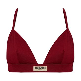 Dsquared2 Femme, Sous-v&ecirc;tements, Rouge, Taille: 46 FR Logo Bra