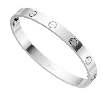 Cartier White Gold Love Bangle