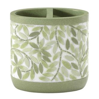 Avanti Linens Zubehör Badezimmer Essentials, Zahnbürstenhalter, Grün