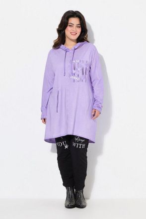 Angel Of Style Sweatshirt Long-Sweatshirt oversized Netz-Kapuze